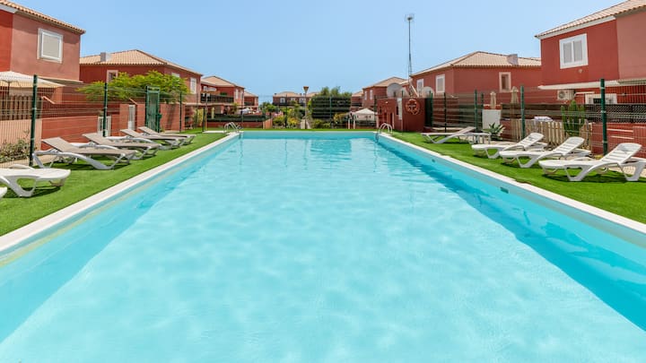Costa Golf By Myhomeinfuerteventura |Sunny Poolside Apartment With Large Terrace - Antigua
