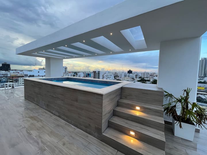 Hazam Studio Piantini City Of The Sun 2br 4p Pool - Santo Domingo (Dominikai Köztársaság)