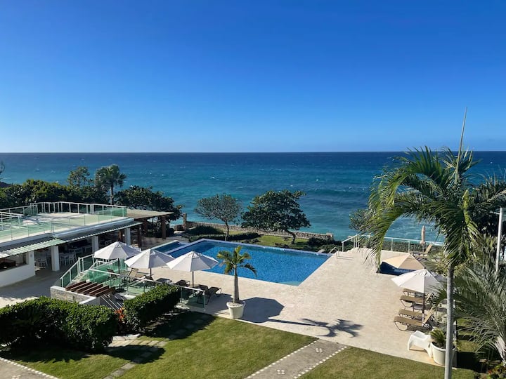 Beachfront 3br Apt Luxury Escape In Cabarete|g1br2 - Sosúa