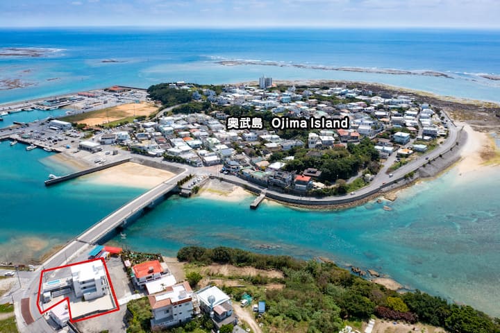 1階貸し切り 最大14名奥武島の築浅マンション Bbq可能 短い橋で島へアクセス！テラスで海を楽しむ - 난조시