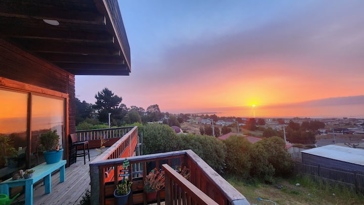 Casa Para 4-5 Con Vista De Lujo - Pichilemu