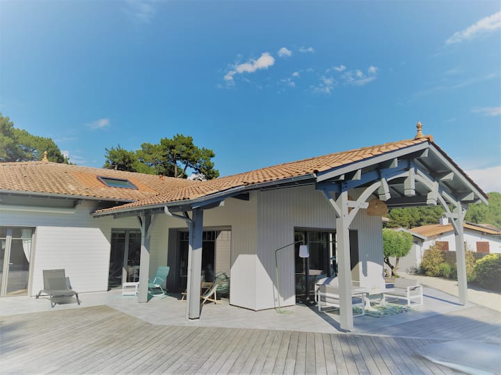 Villa Hirondelle, Piscine, Calme, Plage, Sérénité - Biscarrosse