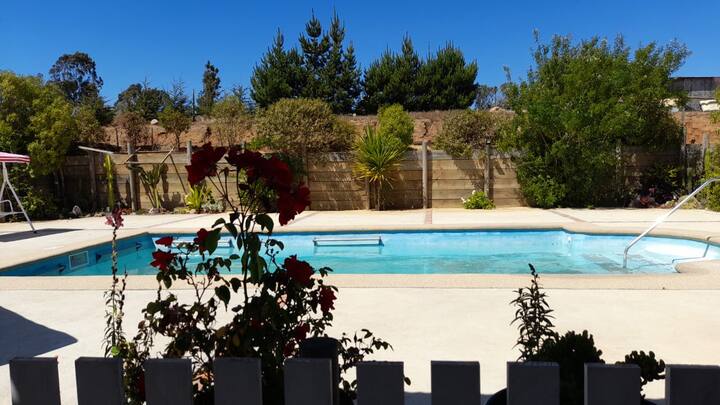Cabin with pool and quincho 2 - Cabins for Rent in Algarrobo ...