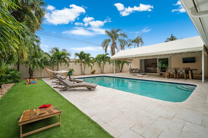 Heated Pool + 3 King Beds + Bbq + Near Beach - Fort Lauderdale