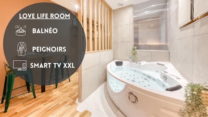 Love Life Room-jacuzzi-netflix-accès-24/7-privé - Étampes