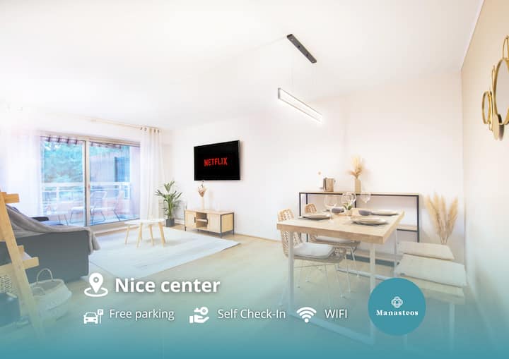 Appartement Rénové - Terrasse - Parking - Bm - Nice