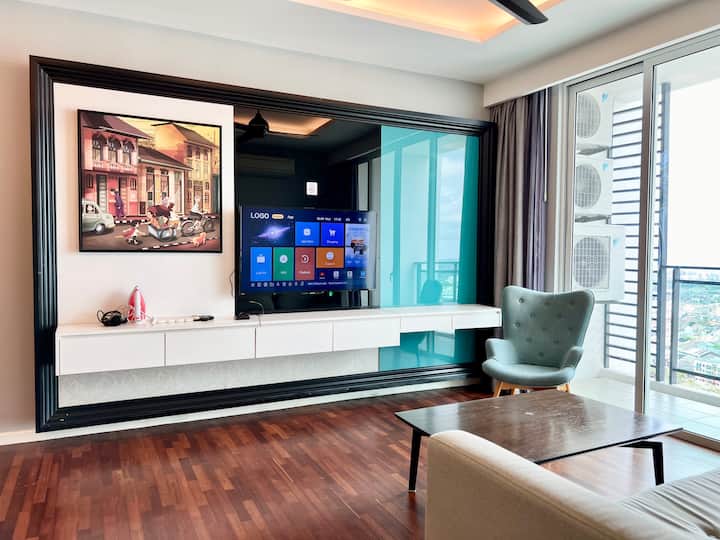 Theshore Riverview Residences 3br/7pax/wi-fi/seavw - Malacca