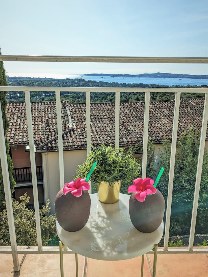 Vue Mer Et Saint-tropez Piscine Vagues-magnolia - Ramatuelle