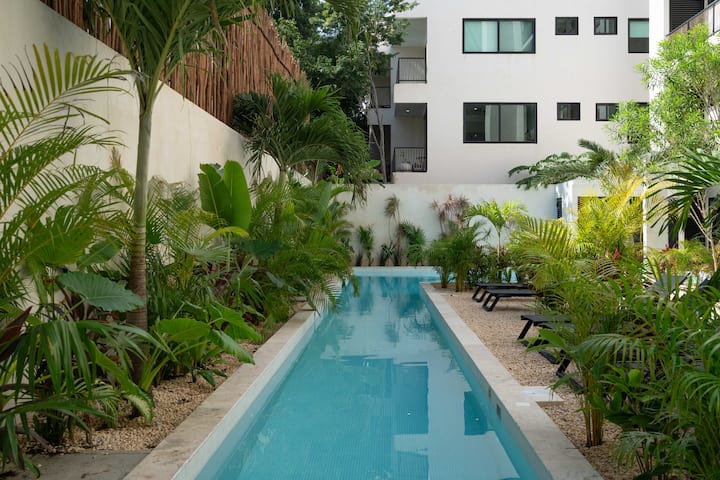 Studio Private-outdoor Tub-laundry-gym-aldea Zama - Tulum