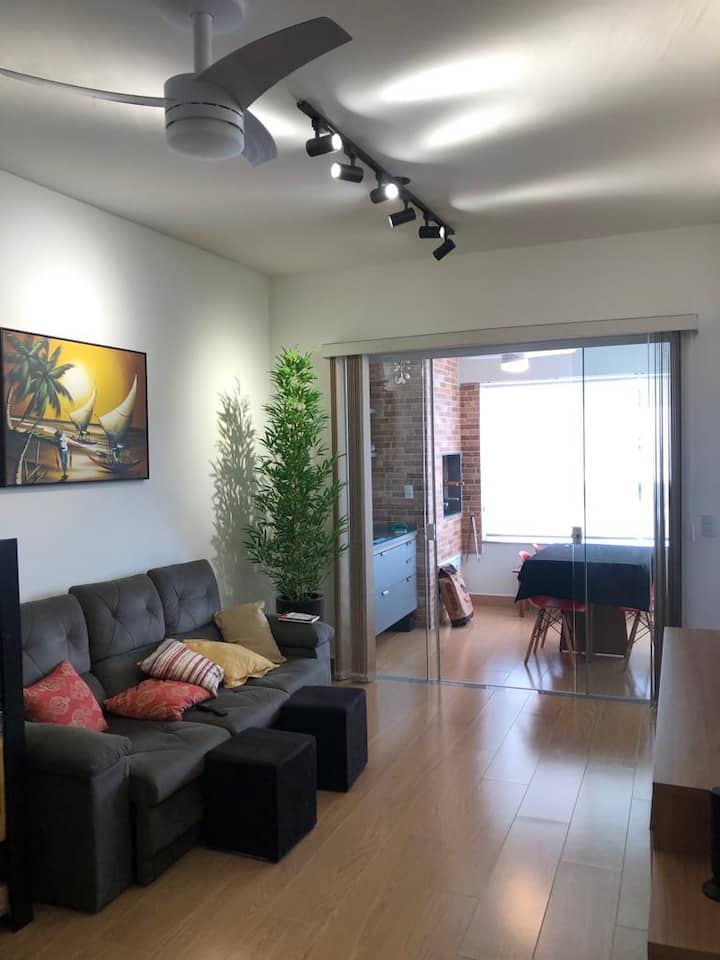 Apt.2 Qt, 1 Suíte Ar Cond. Sl E Qts, Vard. Gourmet - Ubatuba