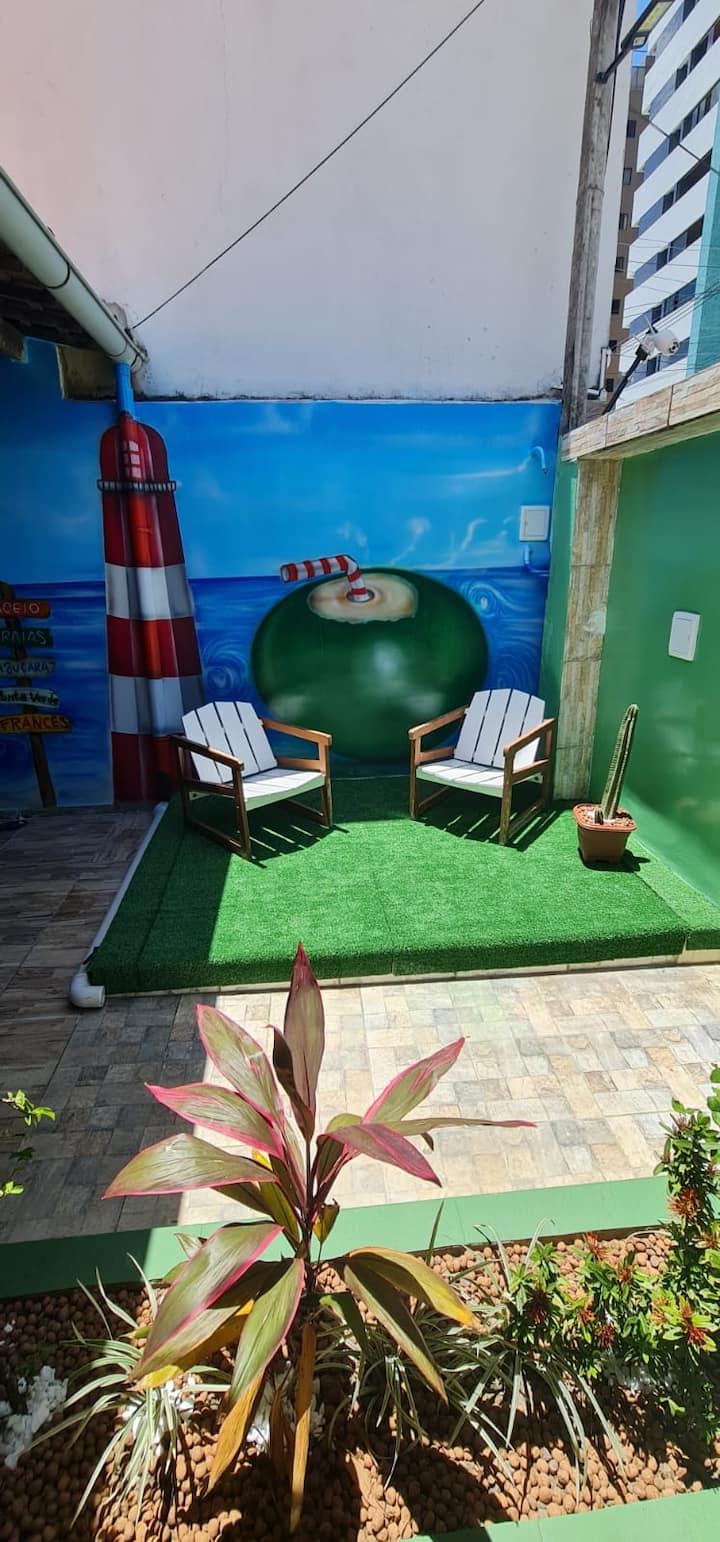 Casa Na Praia De Jatíuca Com Rede E Mangueira - Maceió