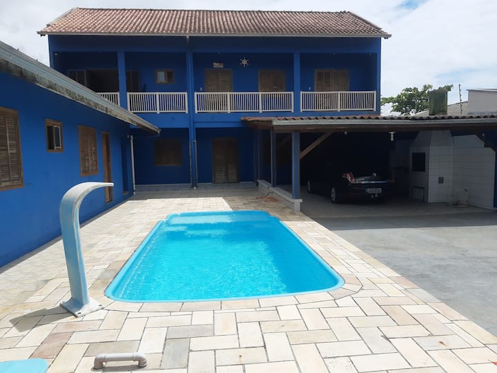 Sobrado Com Piscina 300mt Praia - Guaratuba