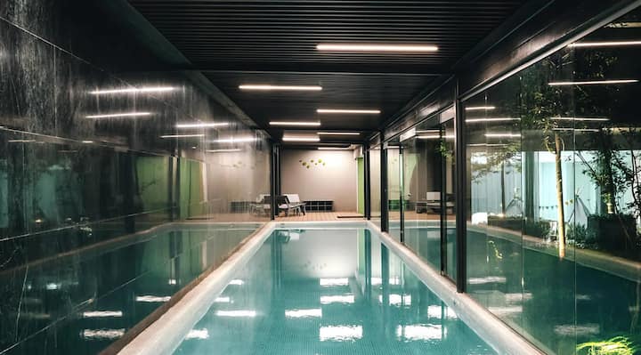 Wellness Condesa: Swimming Lane, Gym & Rooftop - Mexico City
