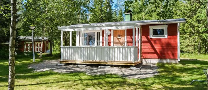 Västäräkki 2+2 37m2 Puusaunallinen Mökki Rannassa - Kuopio