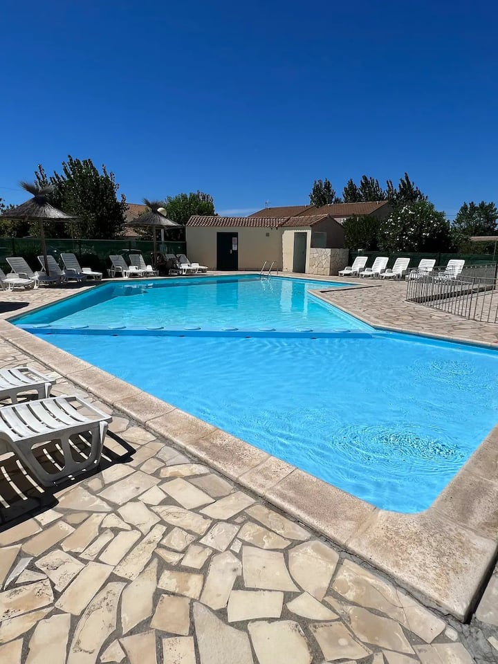 Maisonnette 4/6 Pers+clim + Piscine, 200m Plage. - Marseillan