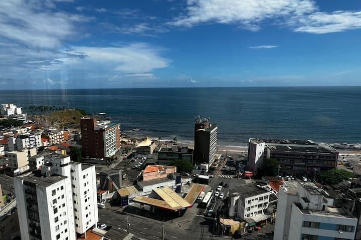 Ap 1201 Salvador Vista Mar Farol Da Barra Carnaval - Barra