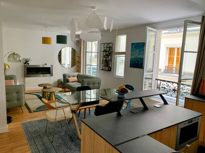 Bel Appart Confortable, Montmartre, 90m2, 6 Pers - París