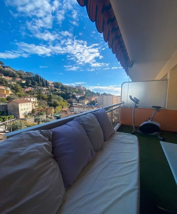 Studio Avec Terrasse Vue Dégagée - Menton