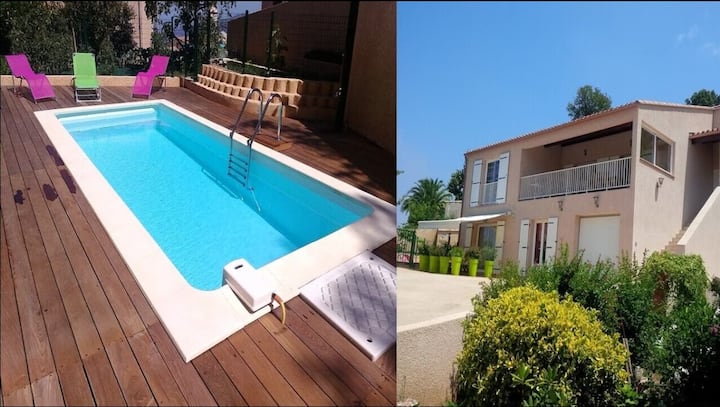 Maison T3 - Etage -  Piscine Meublé De Tourisme 5* - Piana