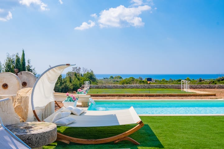 Villa Falcone Luxury Piscina E Jacuzzi Vista Mare - Ugento