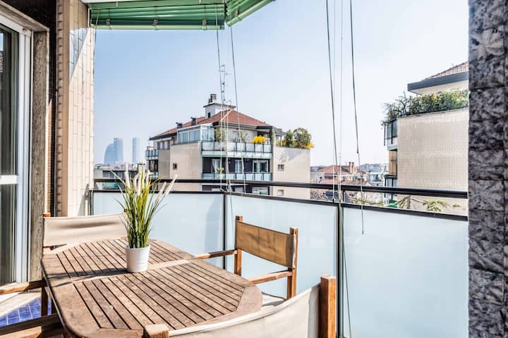 [Morga House San Siro-duomo] Terrace & Netflix - Milan