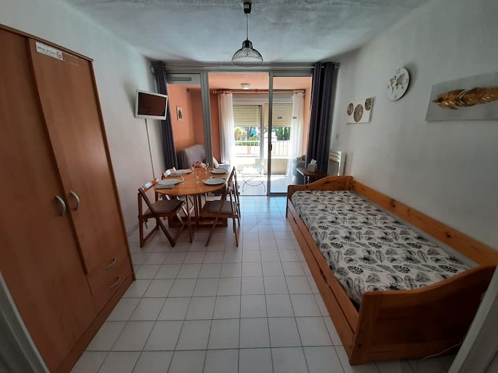 Studio En Résidence Avec Piscine - Argelès-sur-Mer