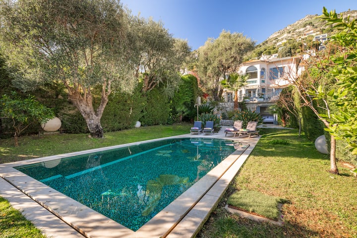 Villa Belle Epoque, Vue Mer, Piscine & Hammam - Èze