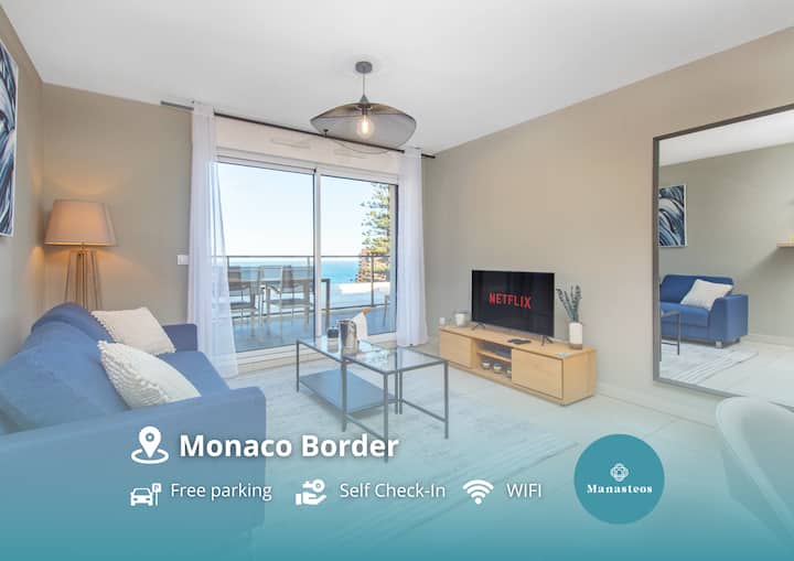Luxury Apartment - Sea View - Private Parking - Bp - Cap-d'Ail