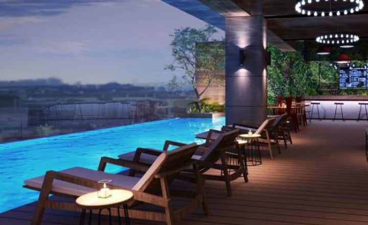 1614 Pool,gym,wi-fi+netflix Near Ayala & It Park - Cebu City