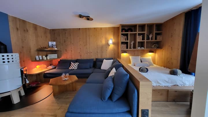 Arc 1800 Appartement 80m² 3 Ch. Sauna Poêle à Bois - Arc 1800