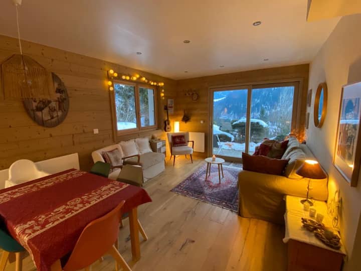 App 4 Pers - Jardin Privé - Vue Montagne - Châtel