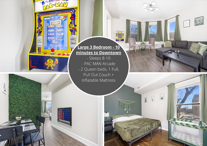 10 Minutes To Loop Chicago - Sleeps 10 - 3 Br Apt - Chicago