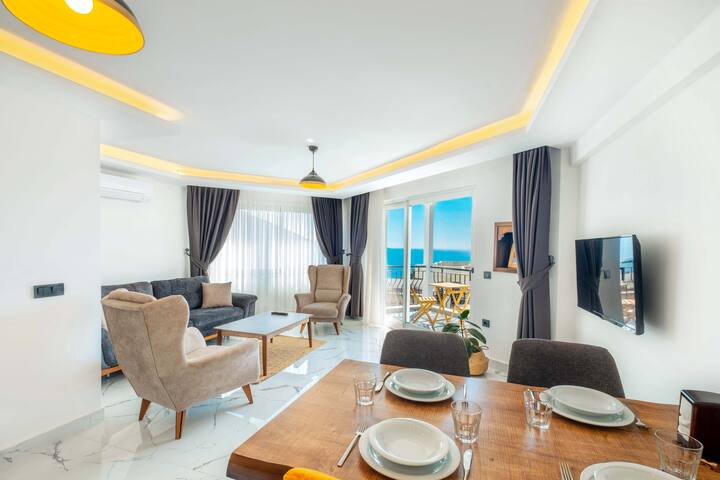 Jakuzili Ve Deniz Manzaralı Daire 4 - Kaş