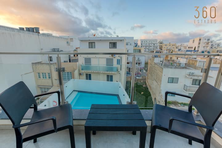 A Lovely 1br, Fully Equipped Apt With Prvt Balcony - Malta