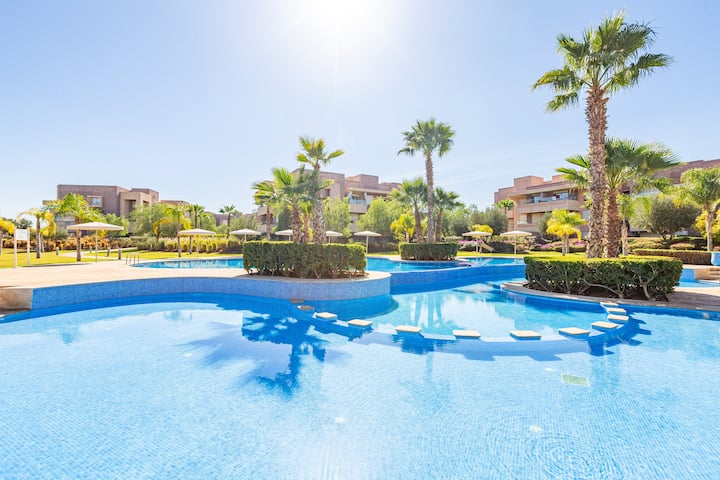 Luxurious Prestigia Golf Apt With Pool - Maroc