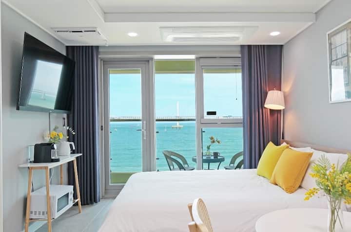 [Elmomento Gwangan]#광안대교정면뷰#넷플릭스#취사가능#해변10초#1201 - Busan