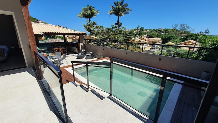 Bz-g2 Casa Especial 6 Suites 100m Praia Geribá - Armação dos Búzios
