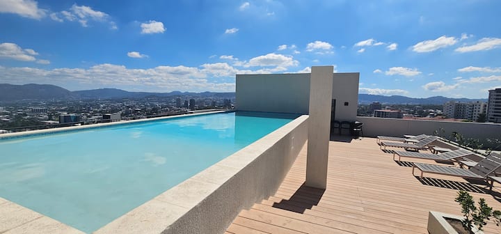 Apartment/modern/central/pool/wifi 100 Mbps - San Salvador