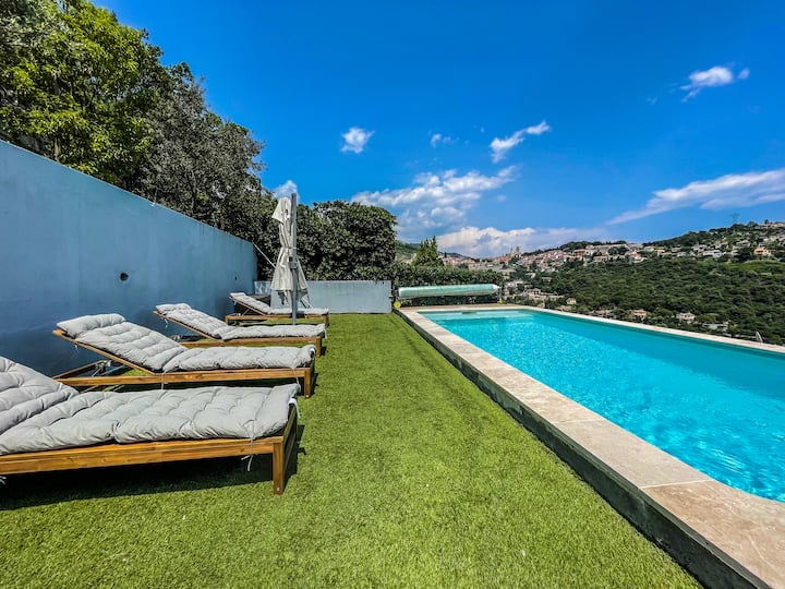 Superbe Cosy Villa Infinity Pool La Turbie Monaco - Cap-d'Ail