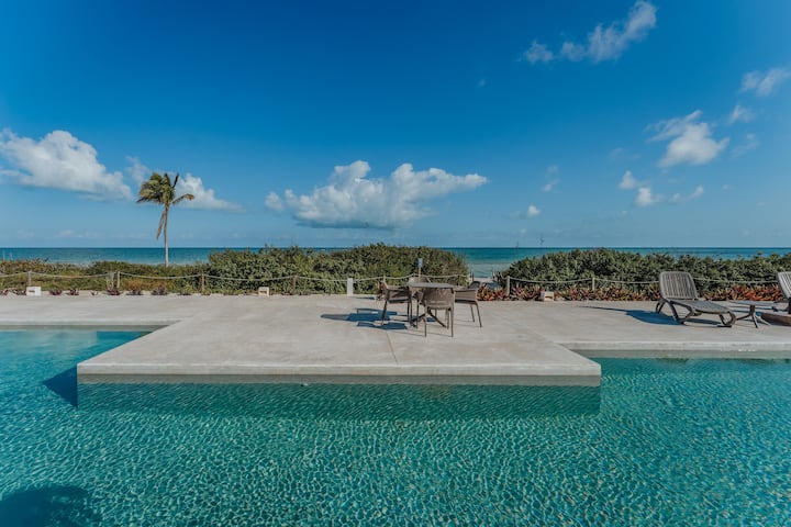 Exclusiva Villa Frente Al Mar Con Alberca Privada - Telchac Puerto