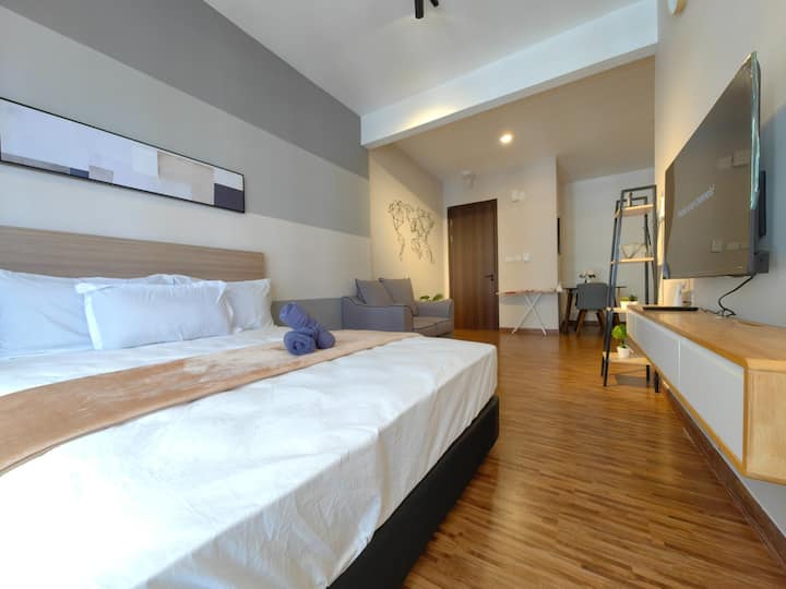 K Avenue Comfort Studio 3 Pax (5 Mins To Airport) - Putatan