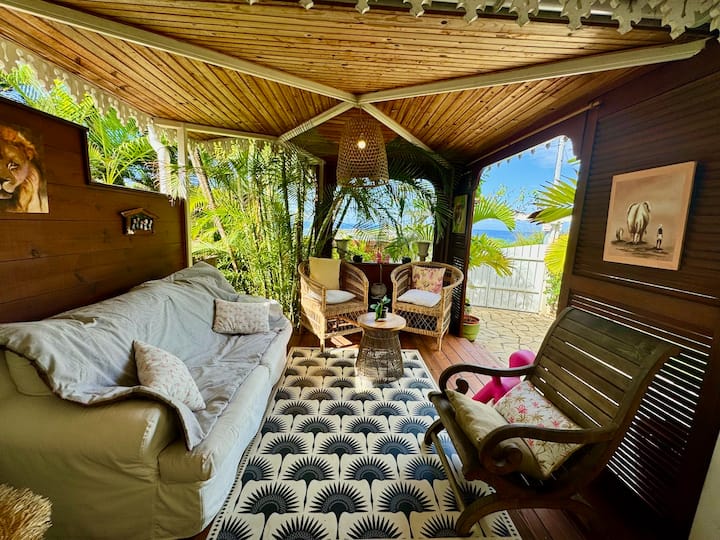 Villa "Pinky Créole" Vue Mer Proche Plage - Réunion