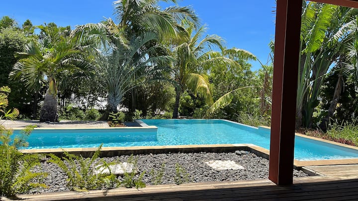 Villa Tropicale à Qq Mn à Pied De La Plage 6 P - Saint-Gilles les Bains