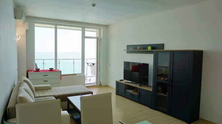 First Line Sea View  Apartment In Silver Beach - Obzor