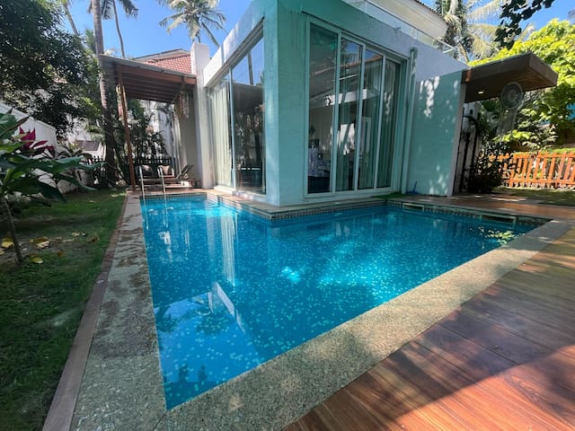 Contact the host directly - Bohemian Baga 3BHK Private Pool Near Baga