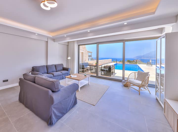 Villa Lilya 3bdr 3.5bth Kaş Dogansa Villas - Kaş