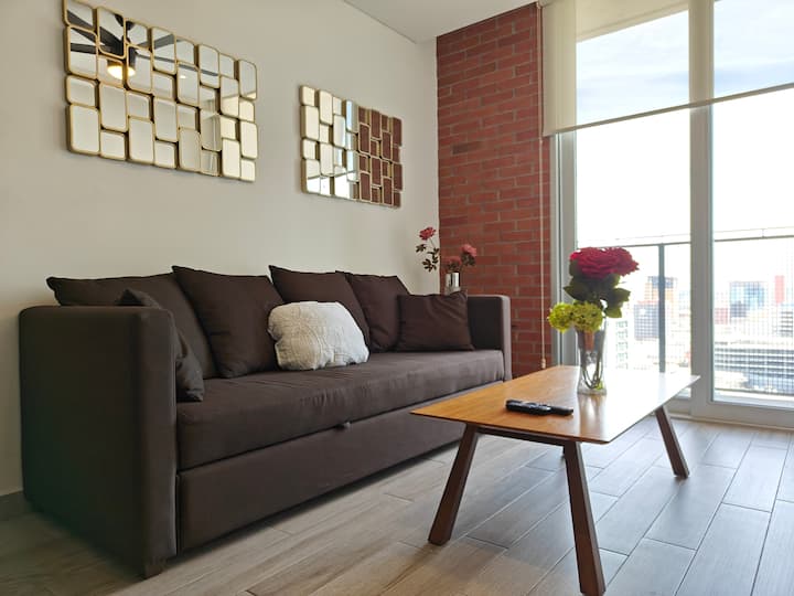 Luxury 2-br Apt In Downtown Mty W/ Free Parking - Monterrey