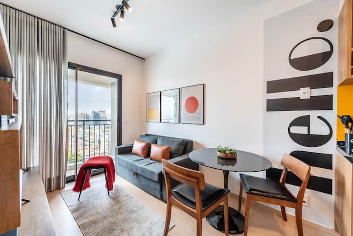 Prédio Top | Wifi 700mb, Metro, 18andar, Piscina - São Paulo