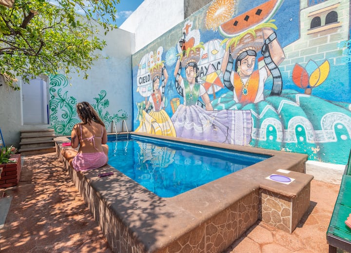 3 Private Rooms, Pool, On Downtown - Oaxaca