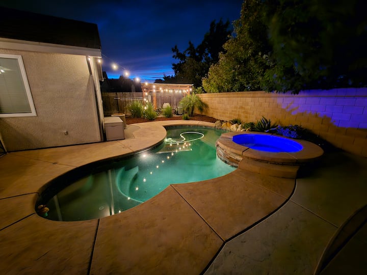 Home Away From Home | Private Pool, Spa, Location! - Sacramento, CA
